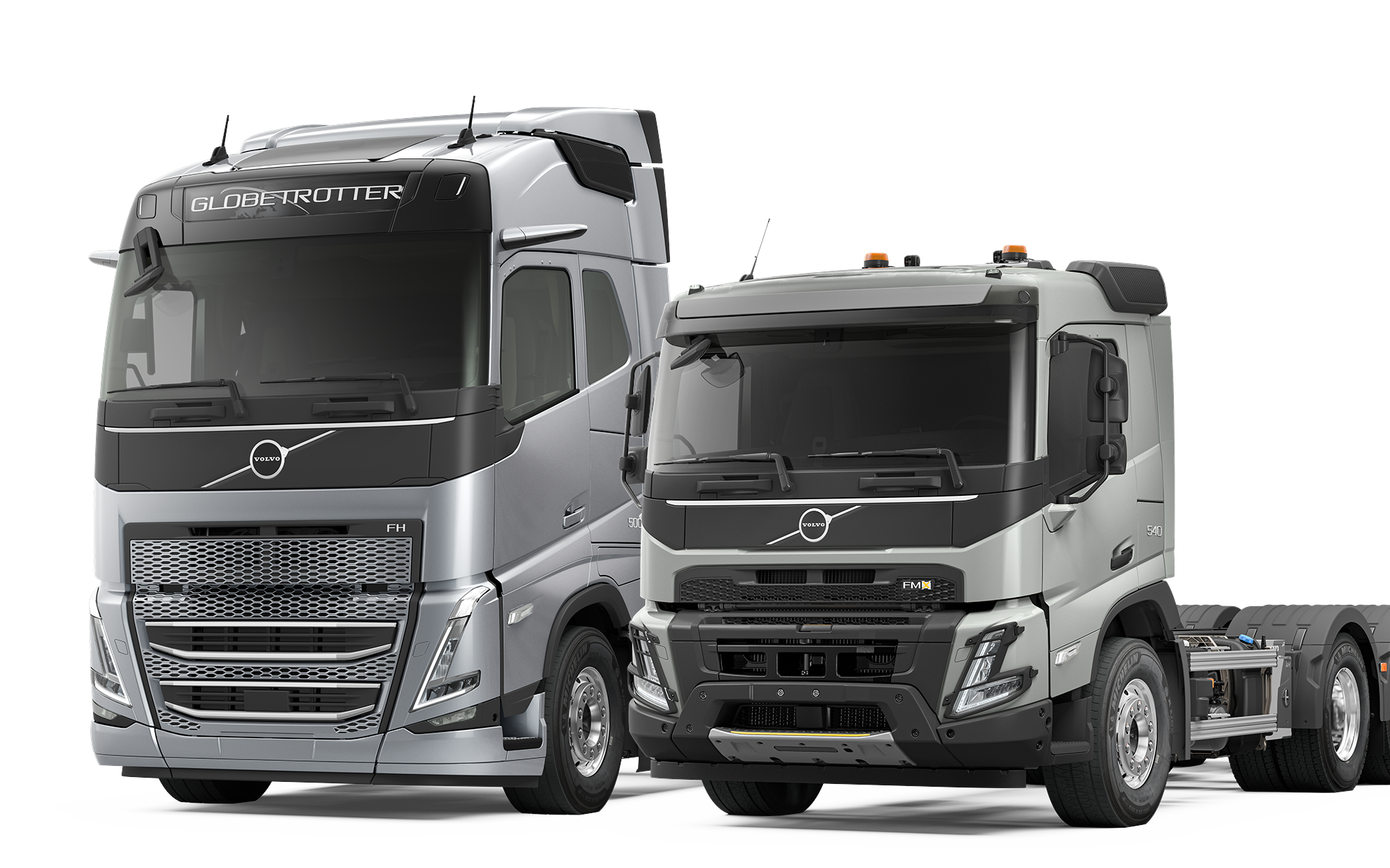 Navegue por toda a linha de camiões Volvo